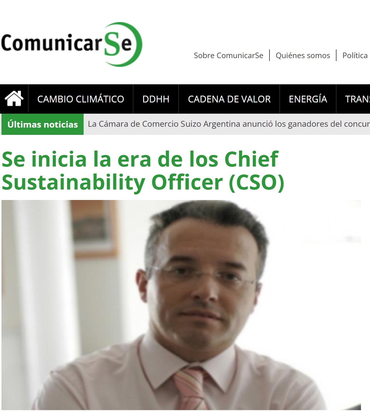 Se inicia la era de los Chief Sustainability Officer (CSO) | Alberto Andreu